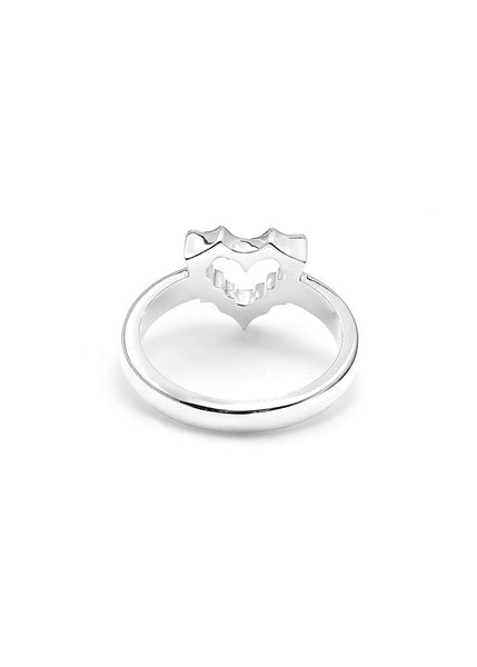 JWL1-25-12 STOLEN GIRLFRIENDS CLUB JAGGED HEART MINI RING – Goldsack & Co