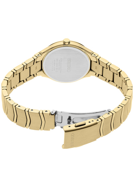 SUR552P SEIKO LADIES DAYWEAR CHAMPAGNE DIAL GOLD BRACELET – Goldsack & Co