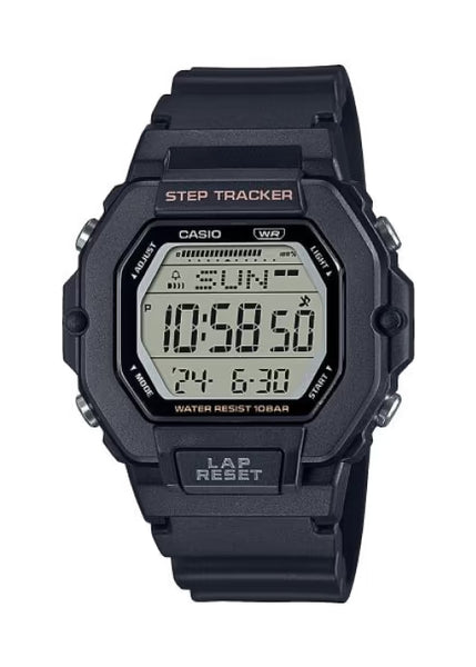 LWS2200H-1A CASIO DIGITAL STEP TRACKER BLACK RESIN BAND – Goldsack & Co