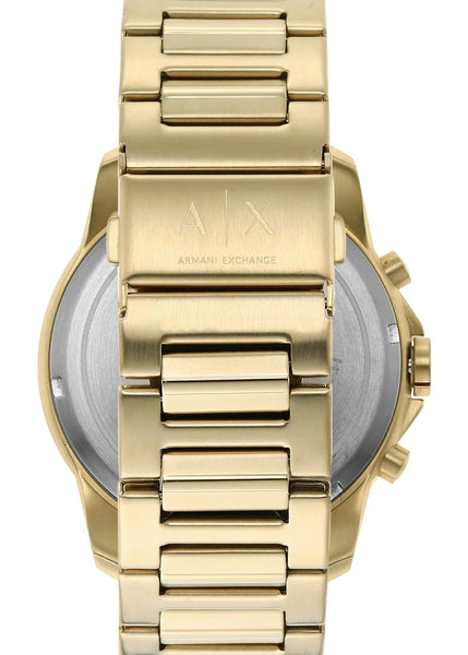 AX1721 ARMANI EXCHANGE BANKS CHRONOGRAPH GREY DIAL GOLD BRACELET ...