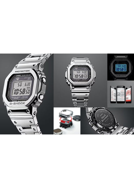 GMWB5000D-1D CASIO G-SHOCK G-STEEL SOLAR DIGITAL STAINLESS STEEL ...