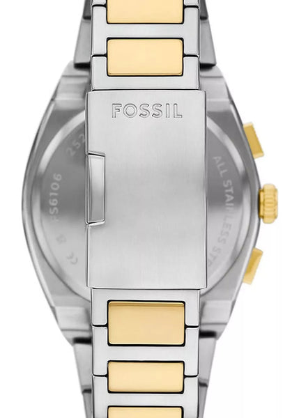FS6106 FOSSIL EVERETT CHRONOGRAPH GREEN DIAL TWO-TONE BRACELET ...