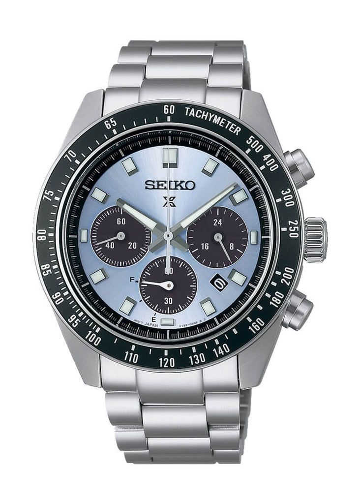 SSC935P SEIKO PROSPEX SPEEDTIMER SOLAR CHRONOGRAPH LIGHT BLUE DIAL ...